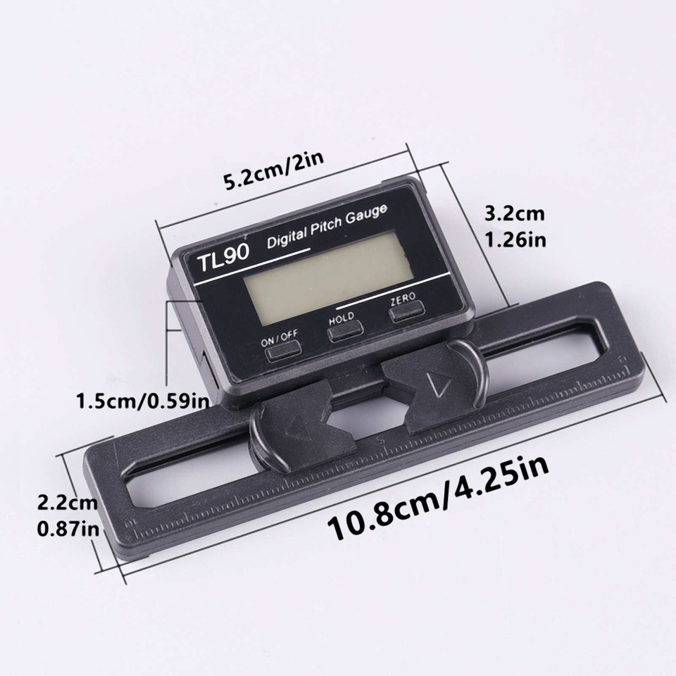 Digital Pitch Gauge with Angle Measurement for 250-800mm Helicopter ...