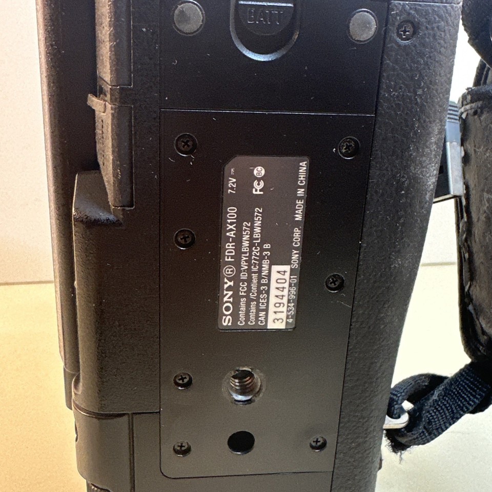 SONY FDR-AX100 Digital 4K Video Camera, FOR PARTS | eBay