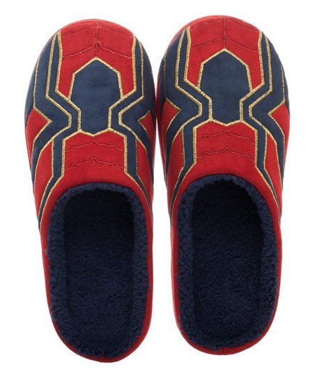 Spiderman Red & Blue Spider Men's Slippers Assort Sizes L & XL 9/10, 11 ...