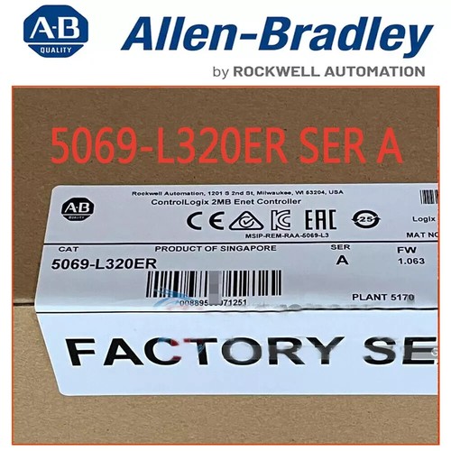 New Sealed Allen-Bradley 5069-L320ER CompactLogix 5000 2MB Enet ...