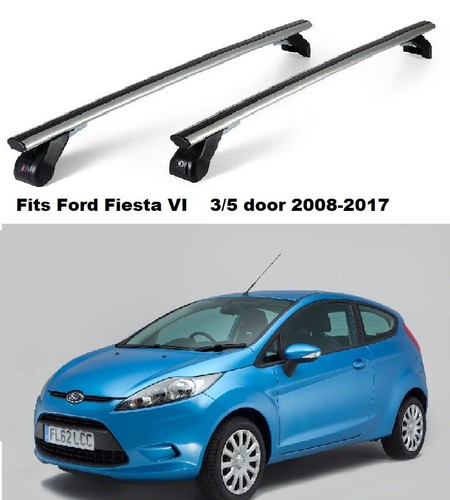 Roof Rack Bars For Ford Fiesta VI 3/5 door 2008-2017 with flat roof ...