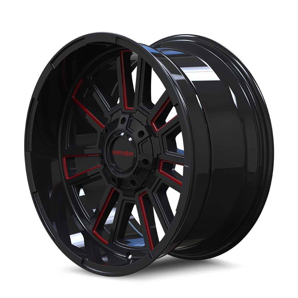 Mayhem Apollo Wheel 8115 Gloss Black Milled 20X10 8-170 -19mm 125.2mm ...