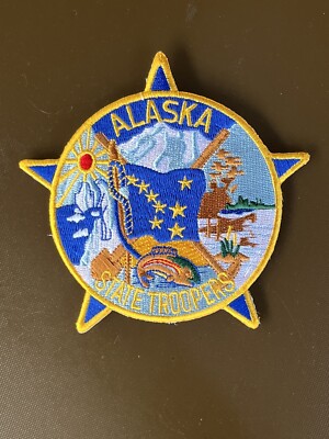 VINTAGE 🇺🇸 “ALASKA” STATE TROOPERS POLICE PATCH /UNIFORM / SHIRT ...