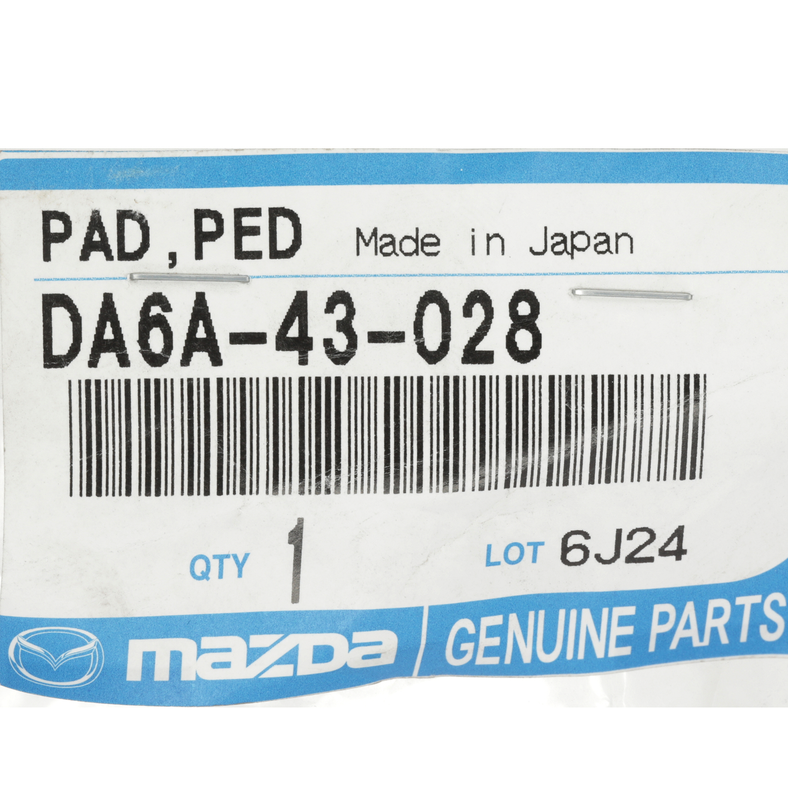 NEW OEM GENUINE 2016 Mazda 2 MX-5 Miata Brake Pedal Rubber Pad Cover ...