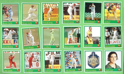 #D168. LOT OF 18 1996-97 SELECT CRICKET STICKERS | eBay Australia