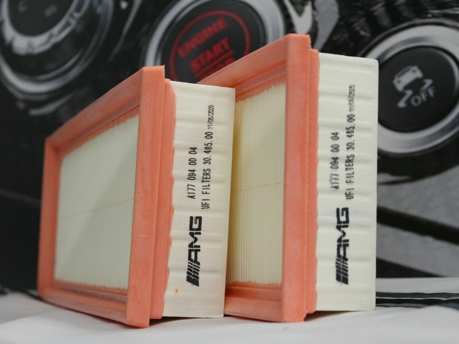NEW Genuine Mercedes-Benz OM177 W205 C63 Twin Air Filters X2 ...