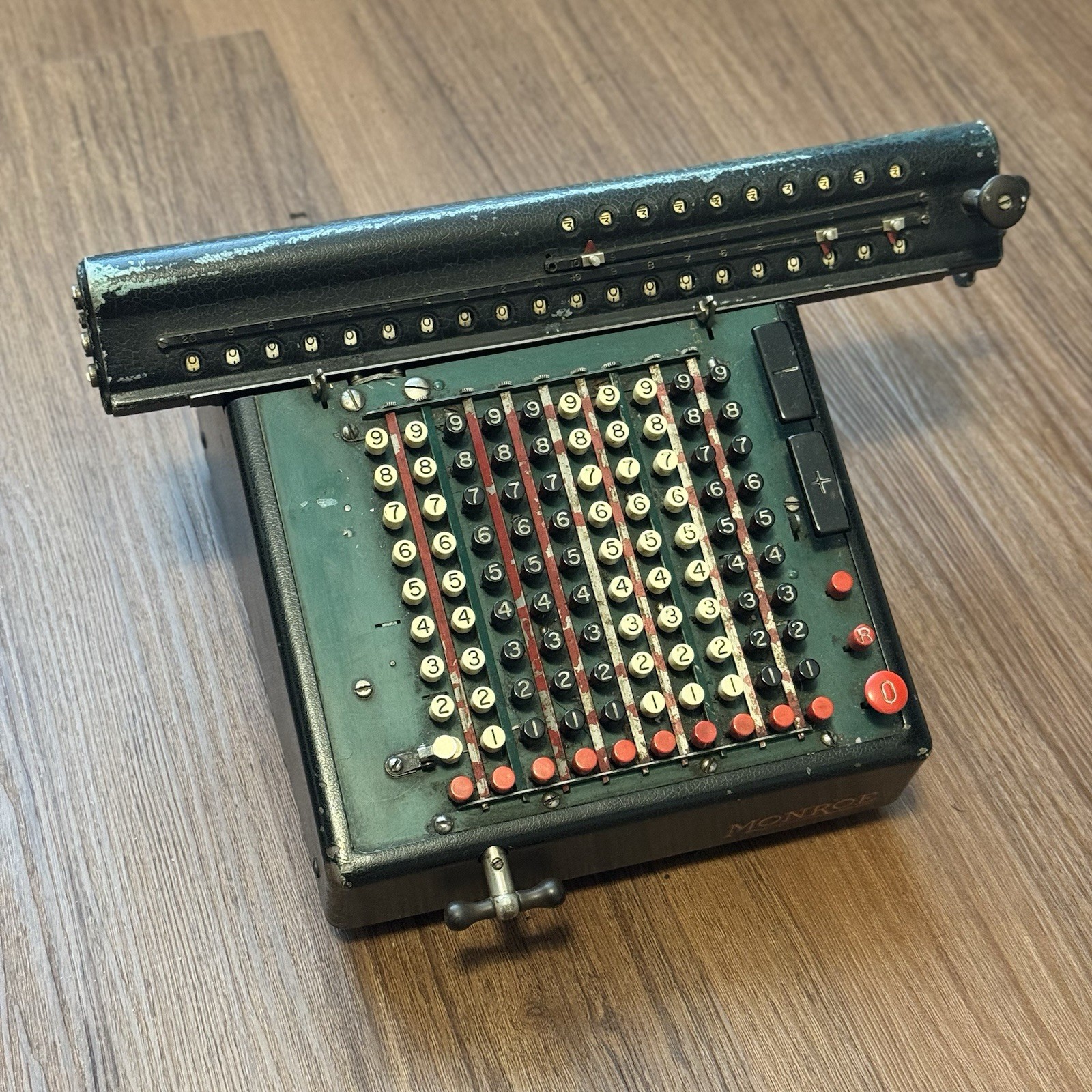 Antique Monroe High Speed Adding Calculating Machine Untested Vintage ...