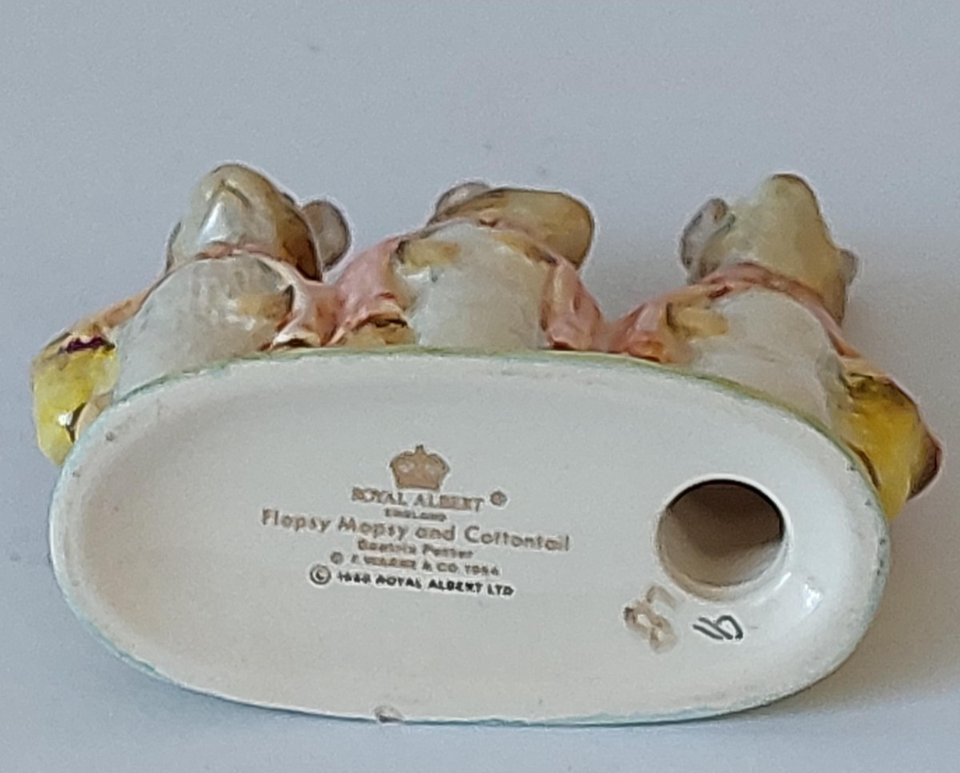 Royal Albert/ Beswick Beatrix Potter "FLOPSY,MOPSY & COTTONTAIL" BP5 ...