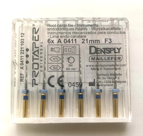 Dentsply Maillefer Rotary ProTaper Universal Engine NiTi Files 21mm F3 ...