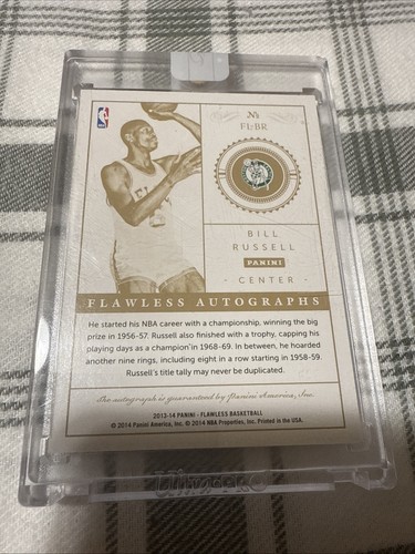 Bill Russell Auto 17/25 Flawless 2014 | eBay