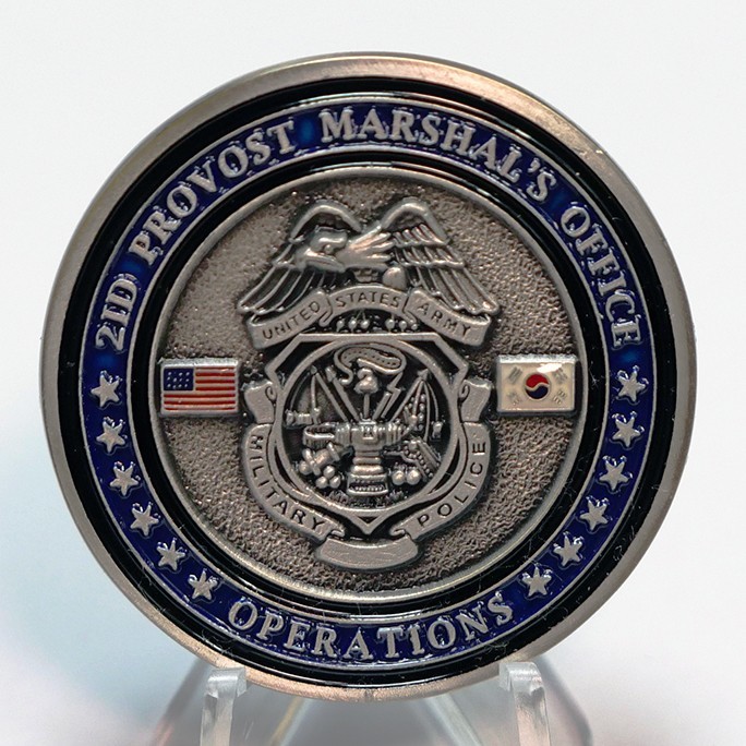 [674] US Army 2ID Provost Marshal Military Police Challenge Coin 4.5cm ...