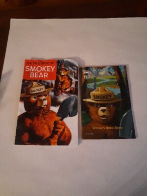 lot of 2 smokey the bear true story book vintage one is 1969 other ...