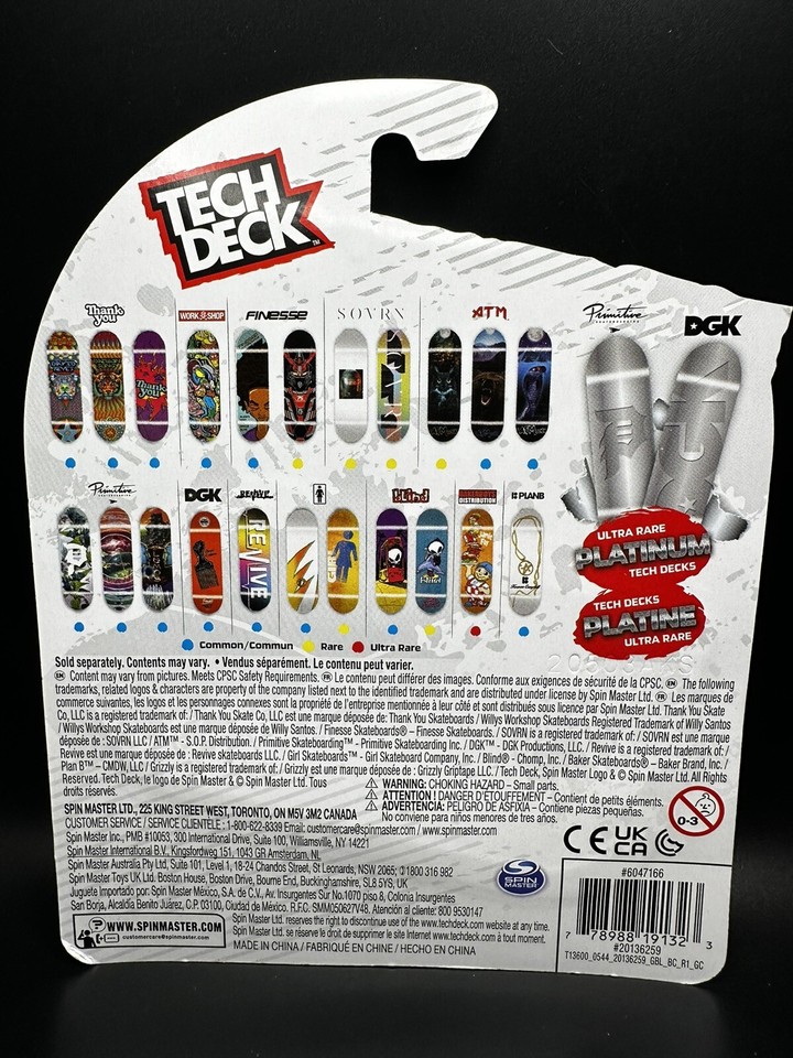 Tech Deck LOT Fingerboard NEW 3 Common & 2 Rare - Girl, Real, DGK, ATM ...