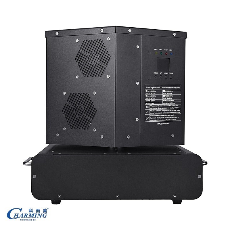 New Double Head Rotating Electronic Spin Dual Cold Spark Machine 1500W ...