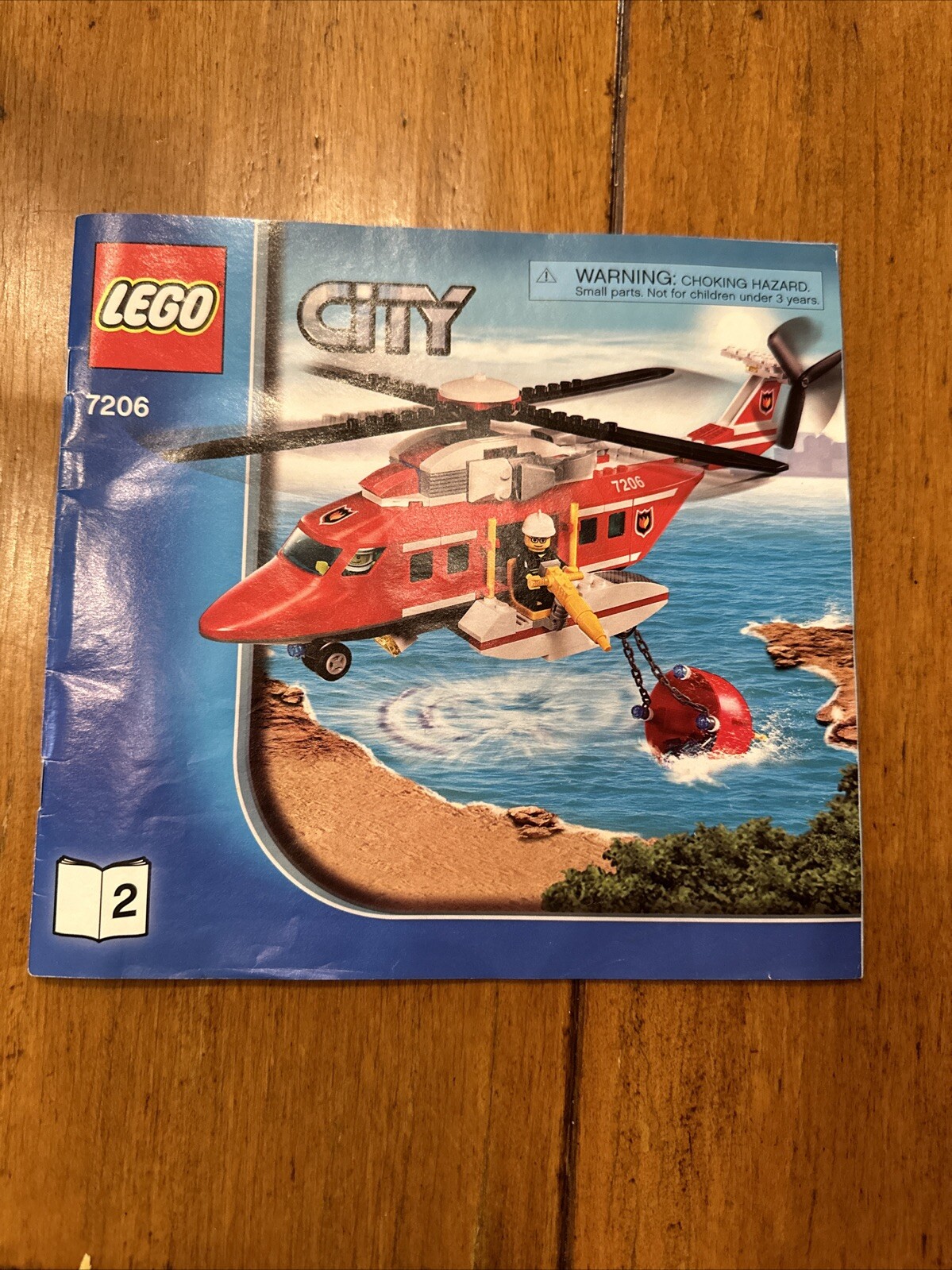 LEGO City ~ Fire Helicopter ~ #7206 Book 2 Instruction Manual ONLY | eBay