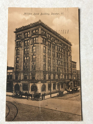 G833 Postcard Millikin Bank Building Decatur IL Illinois | eBay