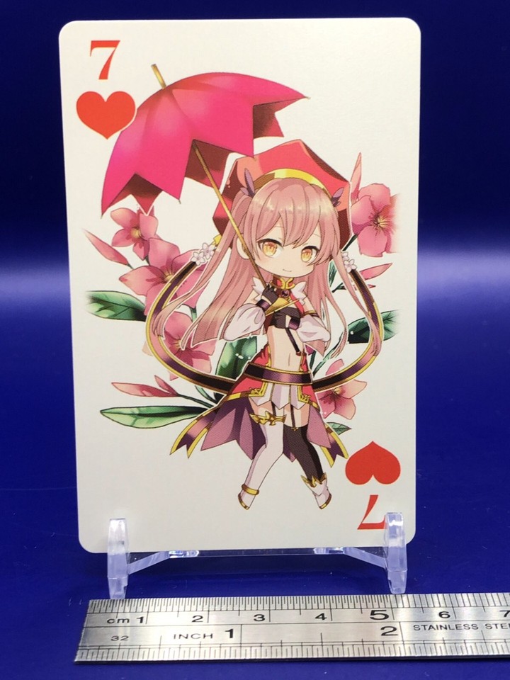 Mandevilla Knight Girl Playing Cards DMM Games Japanese Heart 7 | eBay