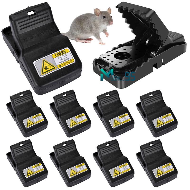 2~12 LARGE Mouse Traps Rat Mice Rodent Killer Trap Reusable Heavy Duty ...