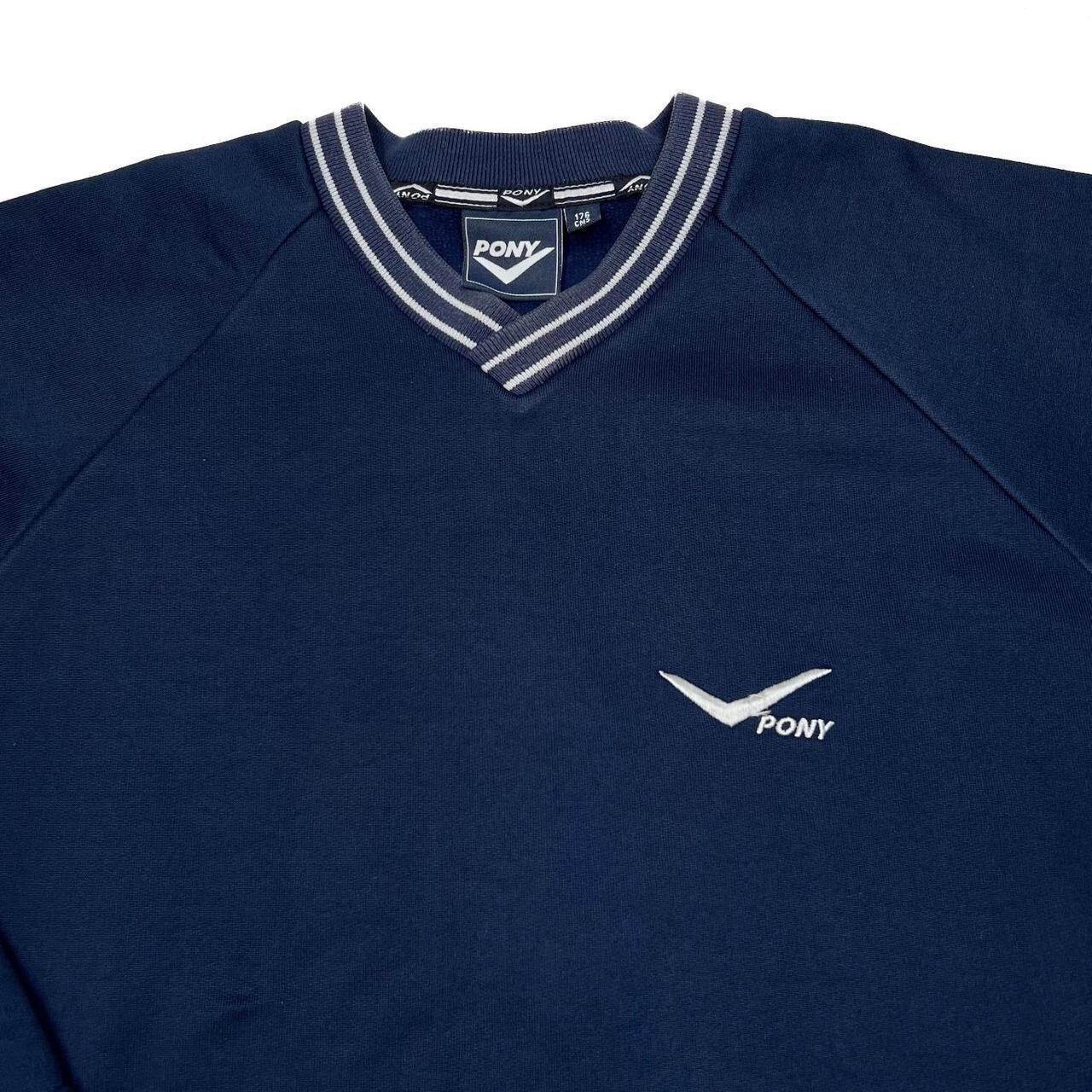 Vintage PONY Classic Embroidered Mini Logo Sports Sweatshirt Large XL ...
