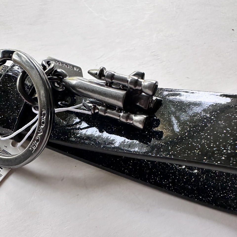 NWT Coach x NASA Rare Limited Edition Glitter Patent Spaceship Key Fob ...
