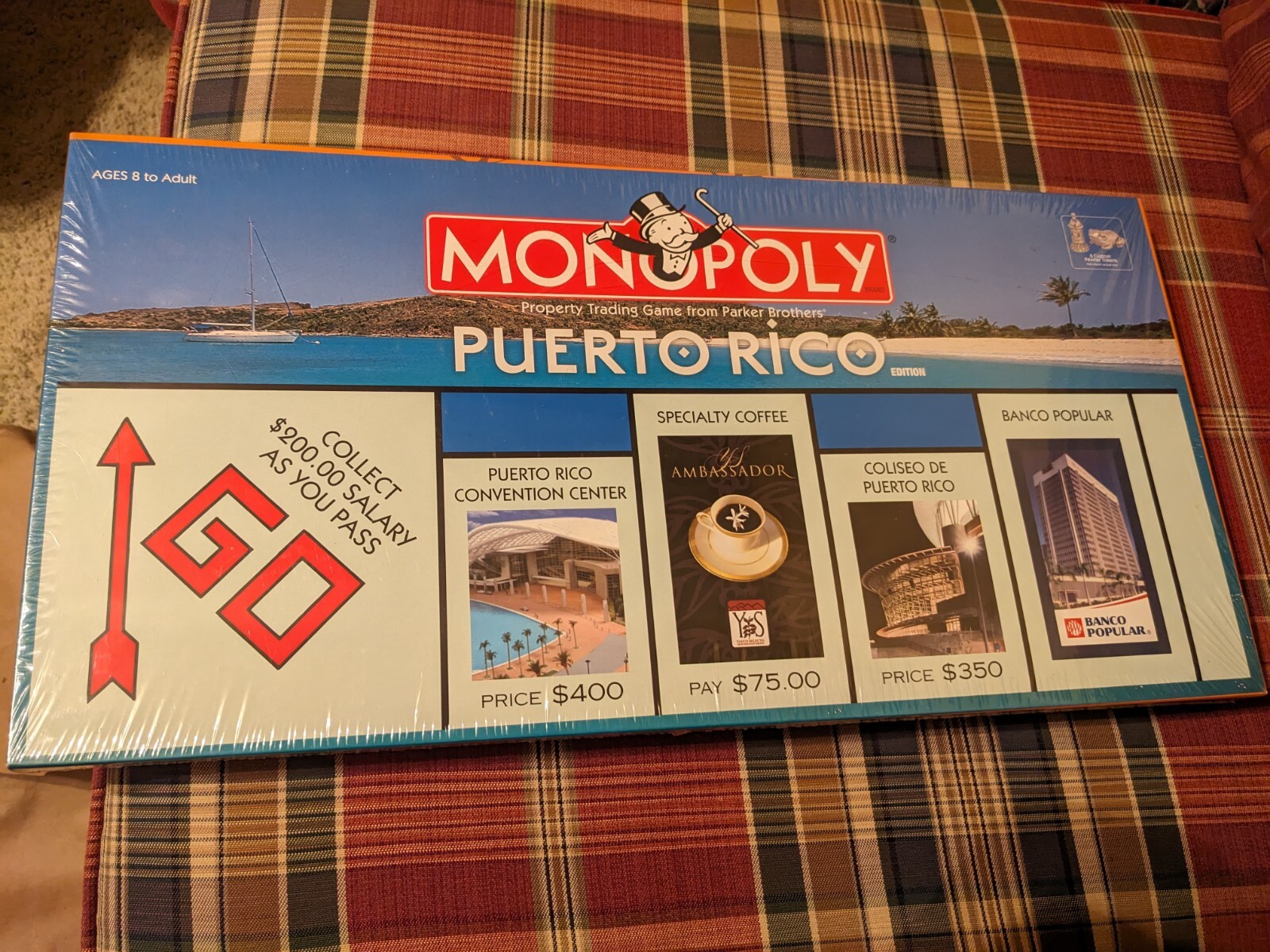 SEALED RARE Puerto Rico Limited Edition Hasbro Monopoly Opoly COMPLETE ...