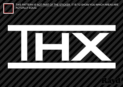 (2x) THX Sticker Decal Die Cut vinyl | eBay