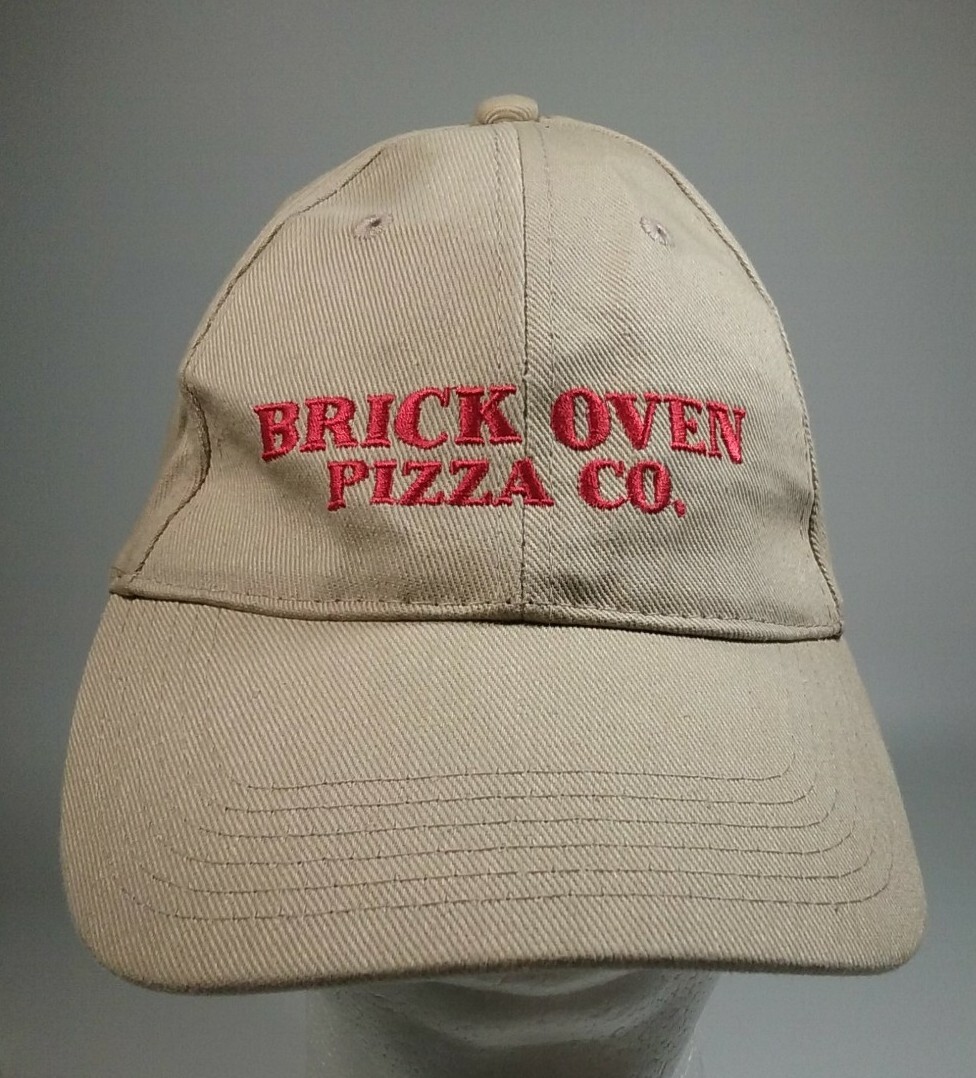 BRICK OVEN PIZZA COMPANY Hat Beige Baseball Cap Adjus… - Gem