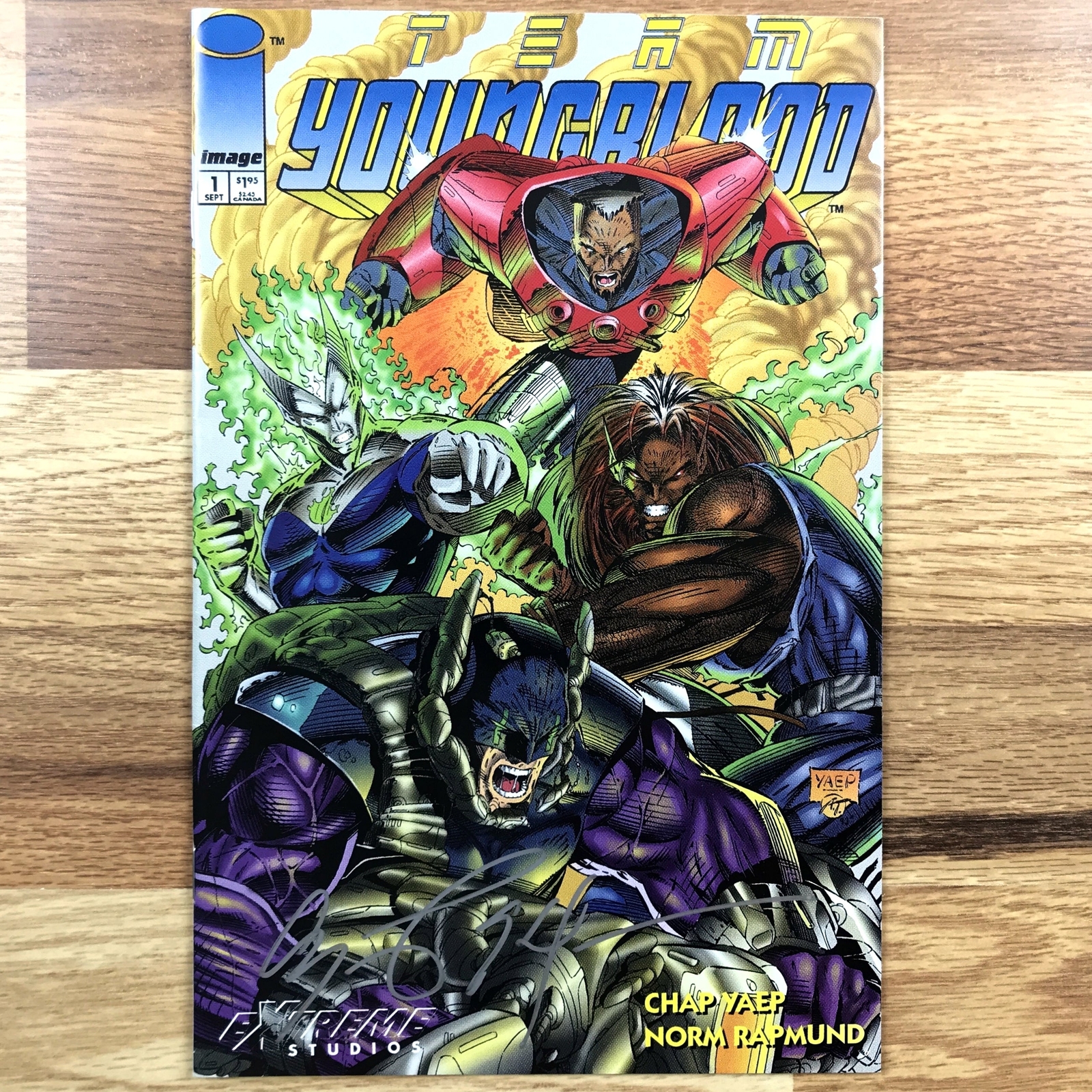 Team Youngblood #1 Comic Book Signed by Chap Yaep Image Comics Near ...