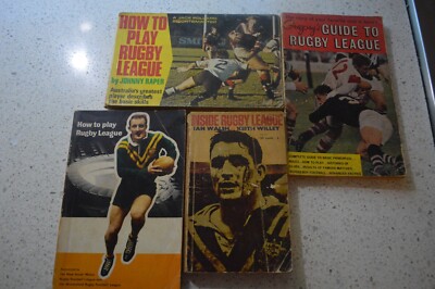 4 ASSORTED RUGBY LEAGUE BOOKS! GREGORY'S GUIDE TO RUGBY LEAGUE. | eBay ...