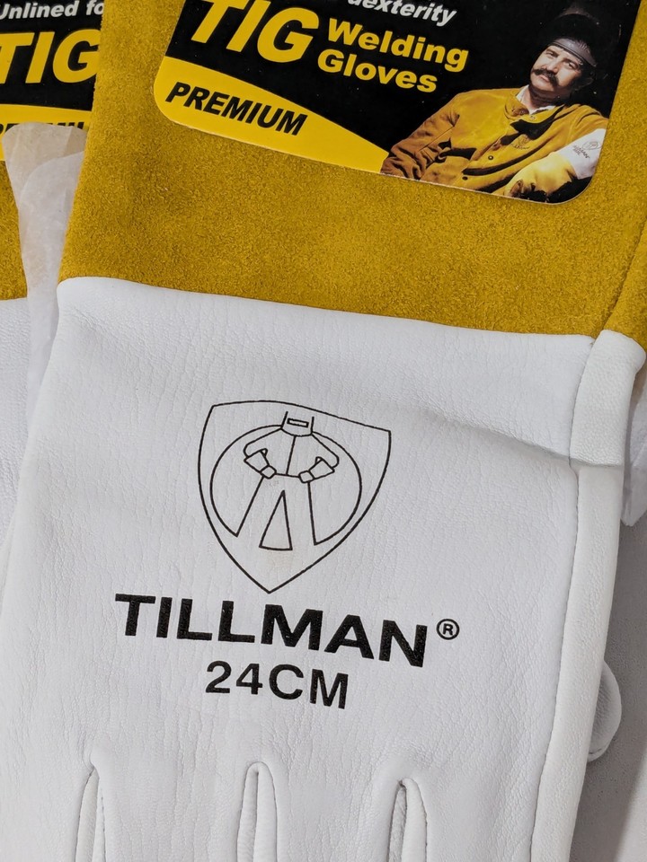 Tillman Top Grain Kidskin Tig Welding Gloves, Size Medium, 6 Pairs 24CM ...