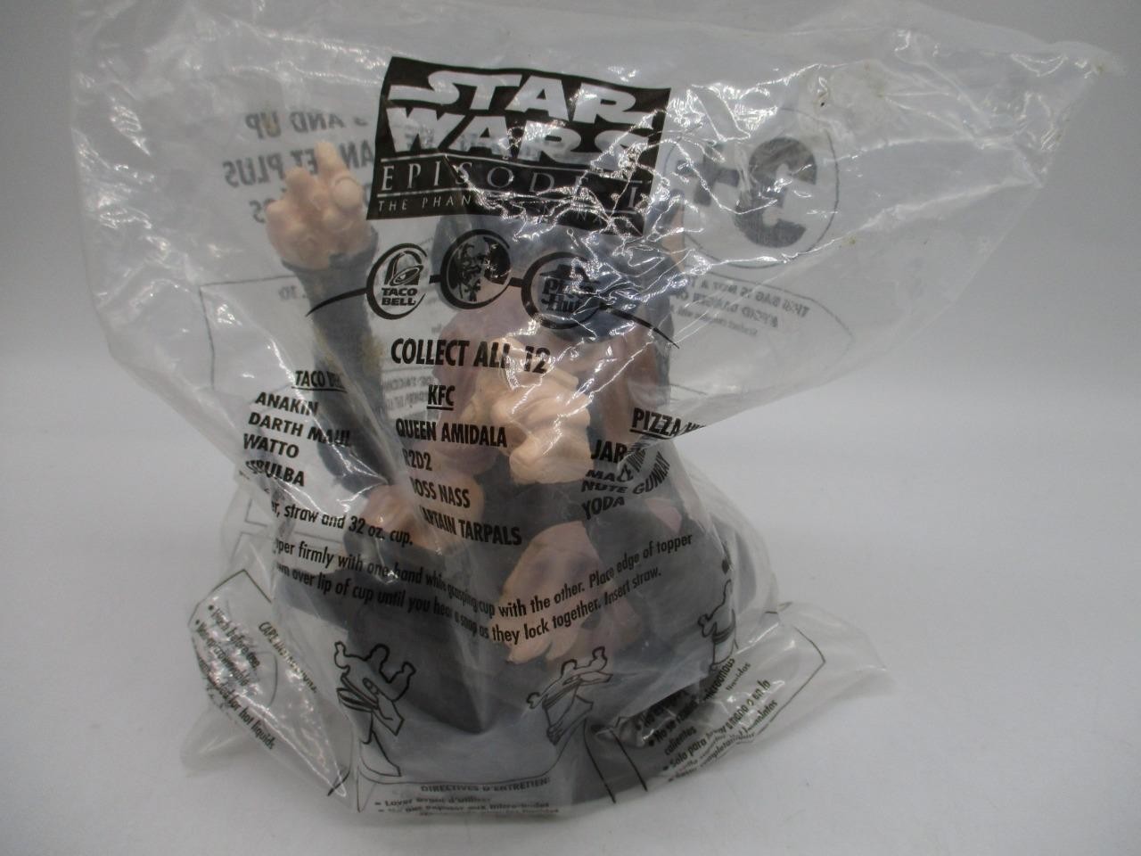 STAR WARS EPISODE 1 TACO BELL SEBULBA CUP TOPPER NEW IN SEALED BAG 1999 ...