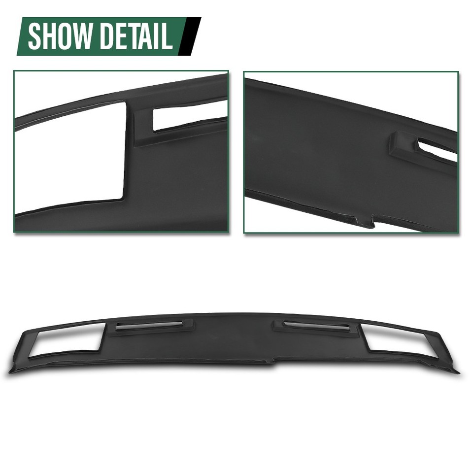 Soft TPE Dash Board Cover Cap Overlay Black Fit For 1986-1993 Chevy S10 ...