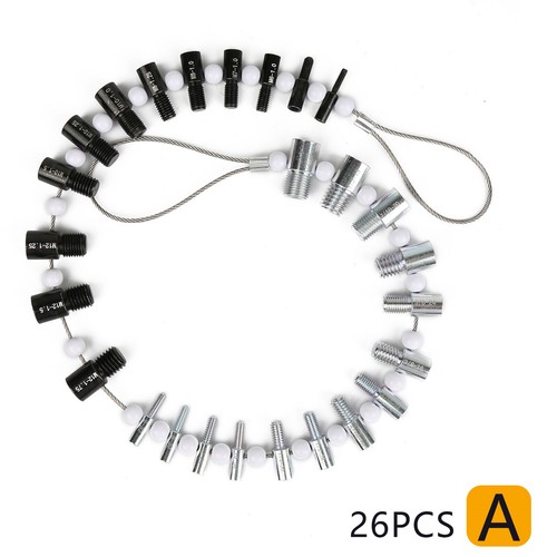 Nut & Bolt Thread Checker Inch & Metric Set Nut Bolt Thread Inspection ...