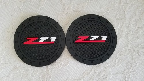 UNIVERSAL FIT COASTERS 2PC SILICONE CAR CUP HOLDER INSERT (FITS ...