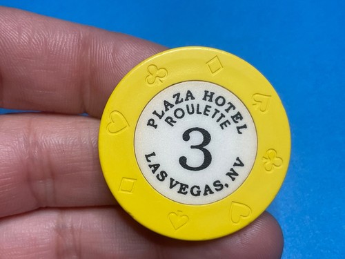 $ PLAZA HOTEL LAS VEGAS NEVADA CASINO ROULETTE CHIP —-X-538 | eBay