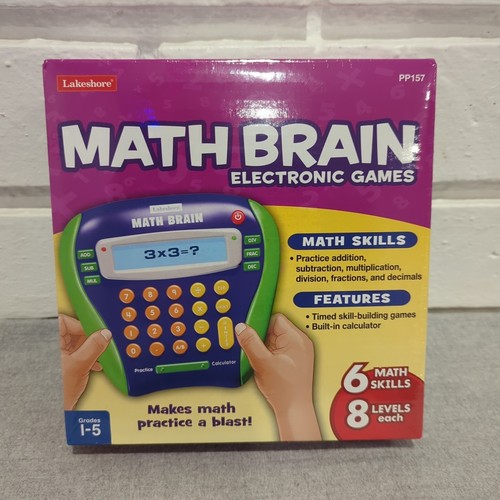 Lakeshore Math Brain Electronic Practice Calculator Handheld PP157 NEW ...