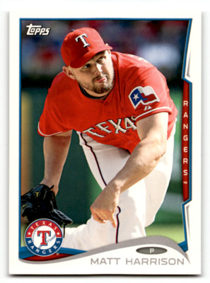 2014 Topps Team Set Texas Rangers #TEX-5 Matt Harrison Baseball Card ...