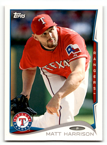 2014 Topps Team Set Texas Rangers #TEX-5 Matt Harrison Baseball Card ...