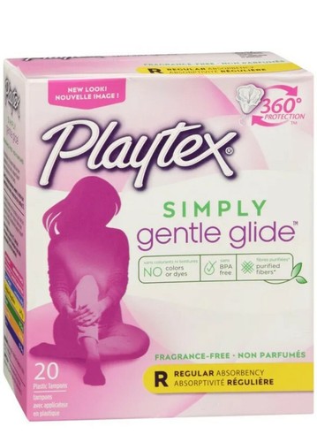 Playtex Simply Gentle Glide Unscented Regular Tampons 20ct*open Box* | eBay