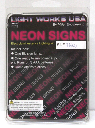 Miller Engineering 9120 HO N Neon Window Sign Goodyear NIB New | eBay