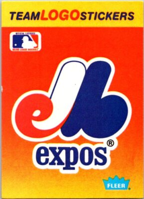1991 Fleer #NNO Montreal Expos Team Logo Stickers NearMint/Mint | eBay