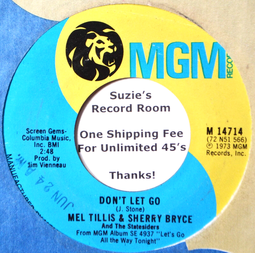 Mel Tillis & Sherry Bryce Don't Let Go / Why Not Do the Things 45 7 ...