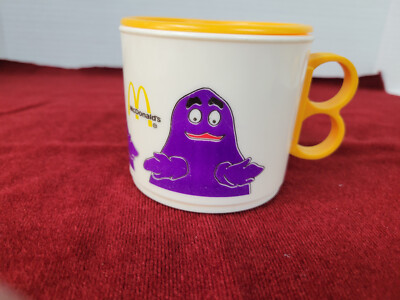 Vintage 1983 McDonald's Juice Sippy Cup Mug Grimace Character Plastic ...