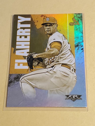 2019 Topps Fire Gold Minted Parallel Jack Flaherty #46 St Louis ...