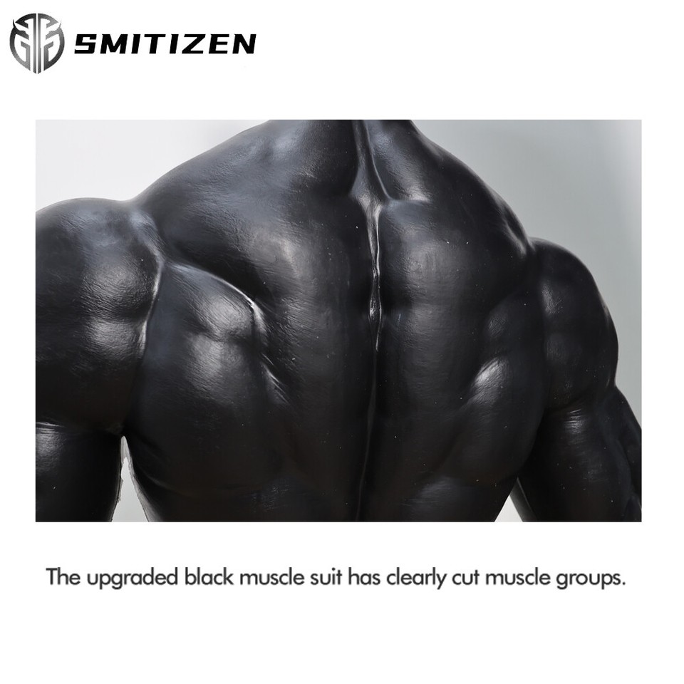 Smitizen Fake Black Silicone Upgraded Muscle Body Suit Musclar Arms | eBay