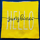 New Set Of 4 Colorful Various Hello Sunshine Pillow Sham’s Zip Closure ...
