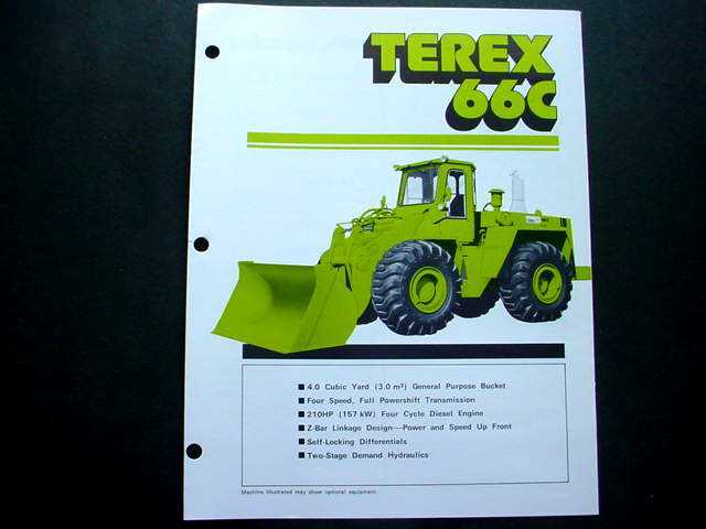 Terex 11C & 66C Wheel Loader Literature 4 pieces | eBay