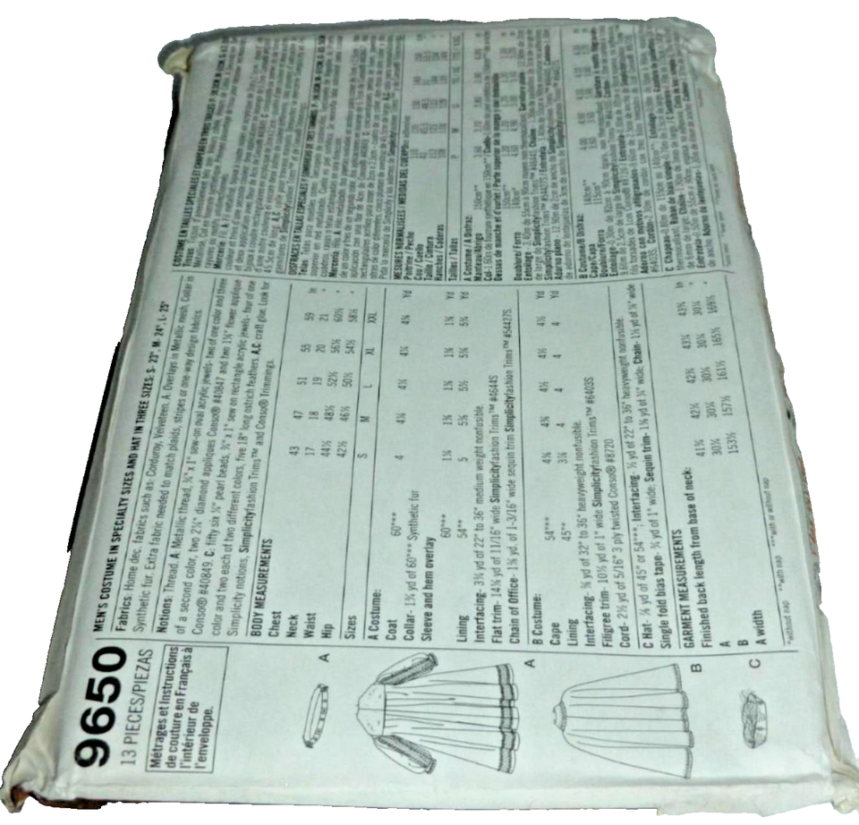 Tudor Elizabethan King Henry 8th Cape Coat Hat Costume Sewing Pattern ...