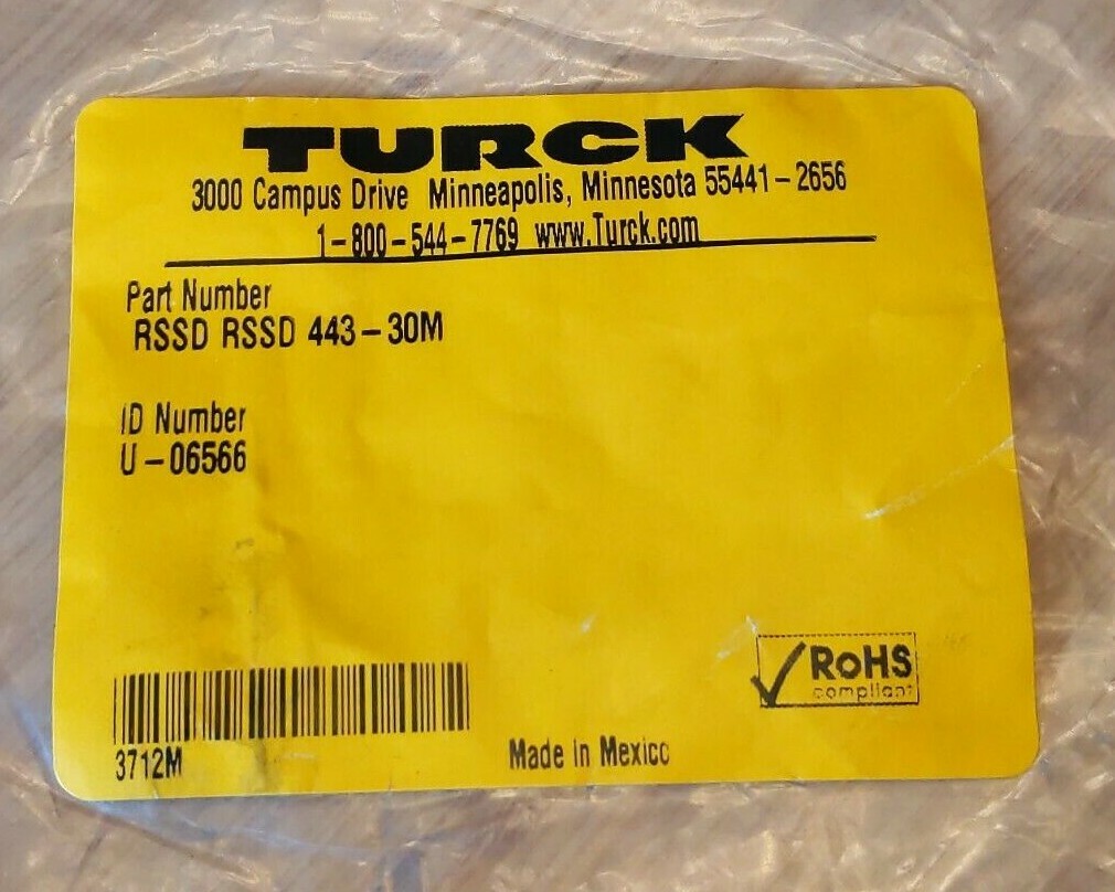 TURCK RSSD RSSD 443-30M / RSSDRSSD44330M () for sale online | eBay