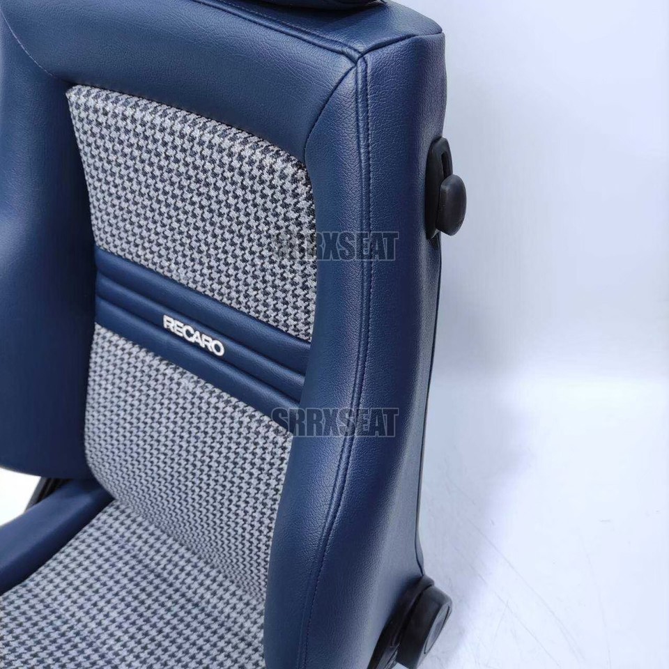 【1 PAIR】AUTHENTIC RECARO LSB NAVY BLACK HOUNDTOOTH【US LOCATION NO ...